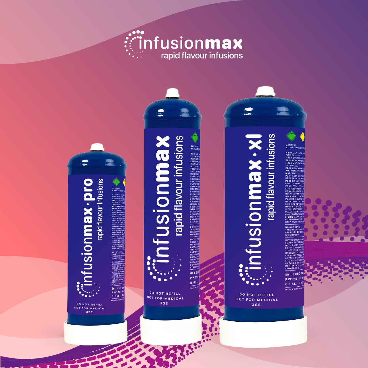 Wholesale Infusionmax NOW 615g N2O Cannister – QuickWhip AU