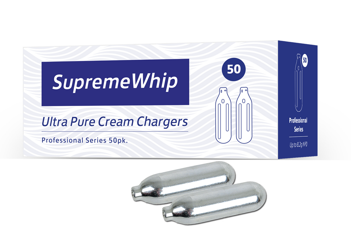 Starter Pack - SupremeWhip Cream Chargers + 0.5L BLACK whipper ...